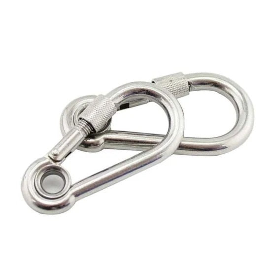 CARABINER HOOK W/EYELET &NUT